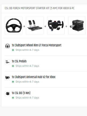 Fanatec CSL DD envíos México Forza Motorsport Bundle (5Nm)